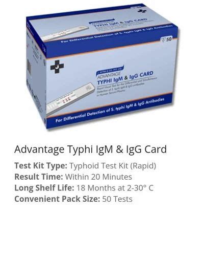 J Mitra Advantage Typhi Igm Igg Card At ₹ 26piece In Jaipur Id