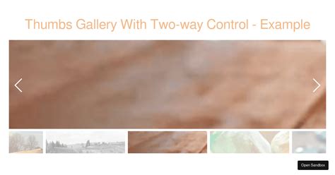 Thumbs Gallery With Two Way Control Example Forked Codesandbox