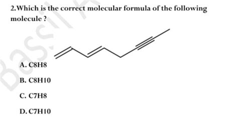 Answered 2 Which Is The Correct Molecular… Bartleby