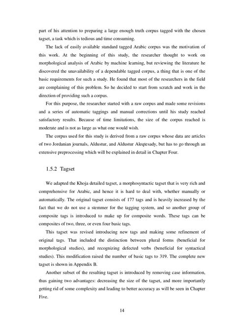 part of speech tagger for arabic text