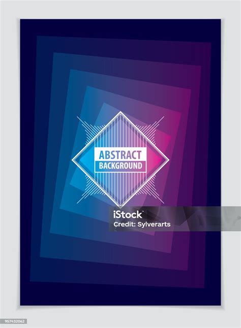 추상적인 현대 벡터 최소한의 템플릿 플라이어입니다 벡터 기하학적 추상 배경입니다 책자 인사말 카드 초대장 및 광고에 대 한 서식 파일을 디자인 합니다 0명에 대한 스톡 벡터