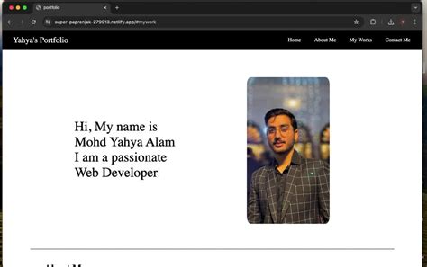 Mohammad Yahya Sameer Alam On Linkedin Webdevelopment Portfolio
