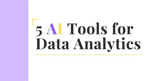Unleashing The Power Of Ai Transformative Tools Revolutionizing Data Analytics By Webpreneurs