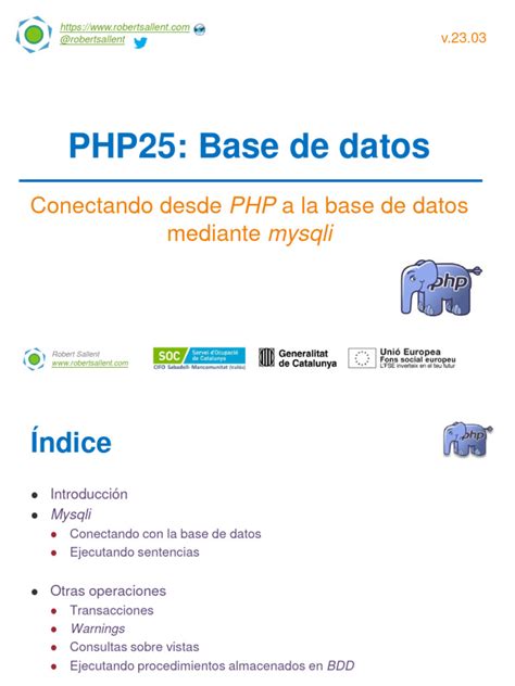 php25 conexion a bdd 1 mysqli 1 pdf mi sql php