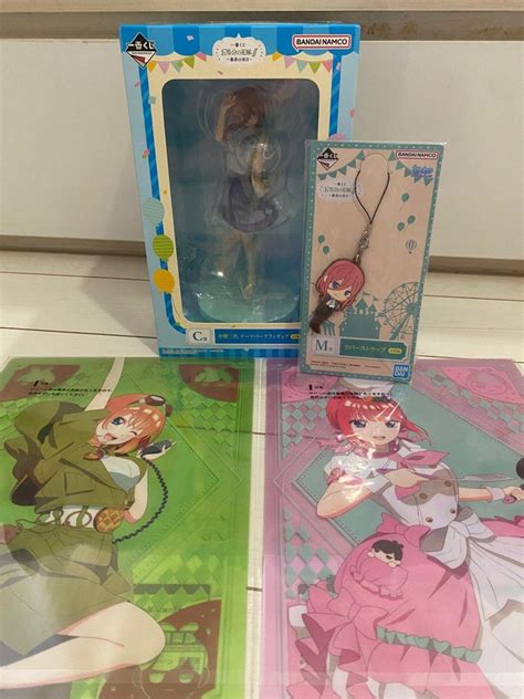 QQ Best Holiday Kuji Miku Figure Miku Nakano Figurine Miku Best Holiday Yotsuba File Nino