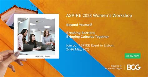 Bcg Aspire Women Workshop Bcg Boston Consulting Group Bcg