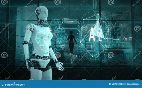 The Development Of Artificial Intelligence 3d Render Stock Video