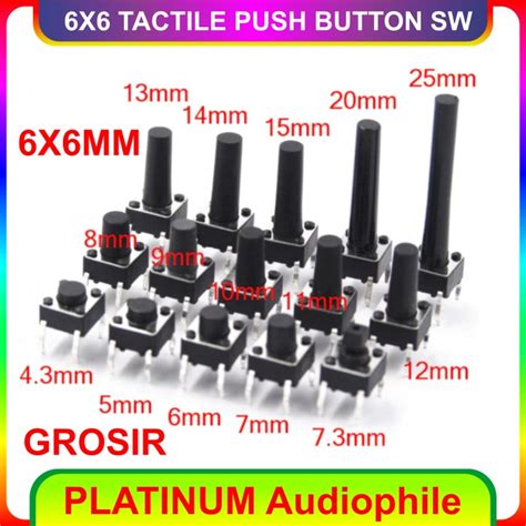 Jual Tactile Push Button Switch Momentary 6x6mm Shopee Indonesia