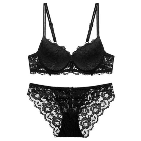 Aliexpress Buy Underwear Set Sexy Lace Mesh Bra And Panty Flower