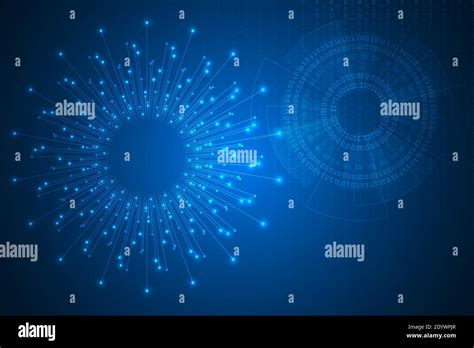 Digital Lines With Binary Code Technology Abstract Background Stock Vector Image And Art Alamy