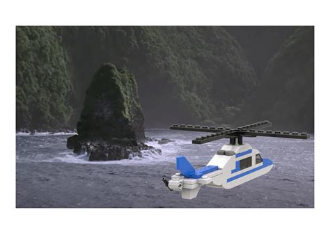 Lego Mini Jurassic Park Helicopter Moc Free Instructions 52 Pieces