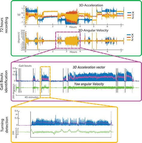 Profile Of The Inertial Sensor Data Worn On The Waist For 72 H Upper Download Scientific