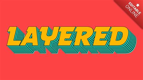 Layered | Retro | Text Effect Generator
