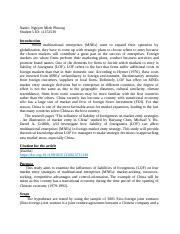 IB Indiviual Assignment Docx Name Nguyen Minh Phuong Babes ID Introduction