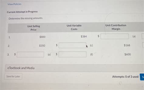 View Policies Current Attempt In Progress StudyX