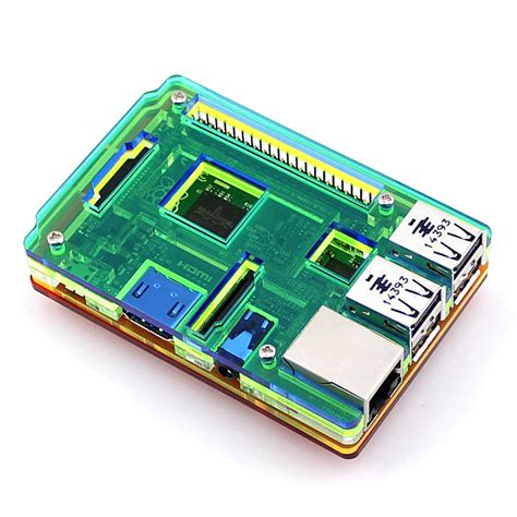 Raspberry Pi 2 Model B Development Board With Rainbow Case