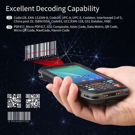 Buy Handheld POS Android PDA Terminal D D QR Barcode Scanner Support G WiFi BT
