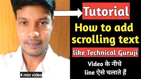 How To Add Scrolling Text In A Video Easy Kinemaster Tutorial Youtube