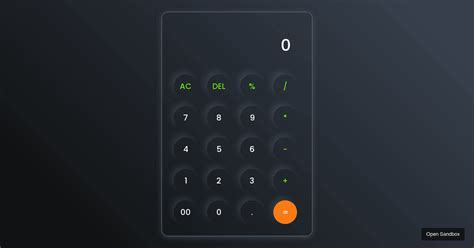 livewithcodeankit calculator html css js codesandbox