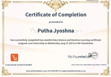 Putha Jyoshna On Linkedin Ybifoundation