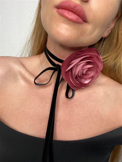 Чокер пыльная роза 10 см в интернет магазине на Ярмарке Мастеров Чокер Санкт Петербург
