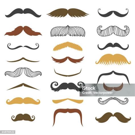 실루엣 벡터 콧수염 머리 Hipster 곱슬 컬렉션 수염이 발사와 신사 기호 패션 성인 인간의 얼굴 준 벡터 일러스트 레이 션 검은색에 대한 스톡 벡터 아트 및 기타 이미지