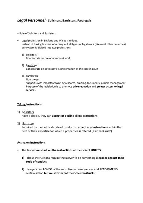 W Blaw Week 1 Business Law Lecture Slides Summary Legal Personnel
