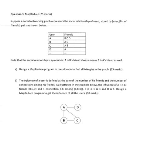 Question 3 Mapreduce 25 Marks Suppose A Social