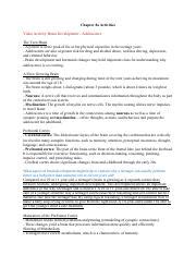 Learning Curve Questions Ch 8 Chapter 8a Activities Video Activity Brain Development