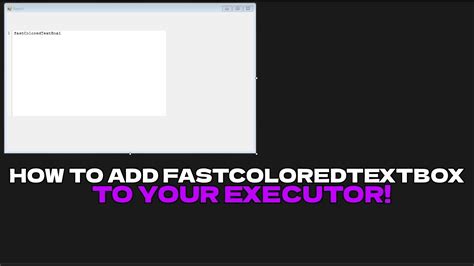 HOW TO ADD FASTCOLOREDTEXTBOX TO YOUR EXECUTOR HOWTOGET YouTube