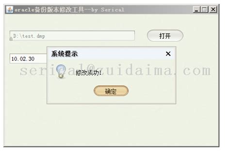 java swing开发Oracle备份文件版本修改工具 代码 最代码