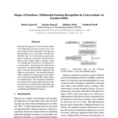 Shapes Of Emotions Multimodal Emotion Recognition In Conversations Via Emotion Shifts Acl