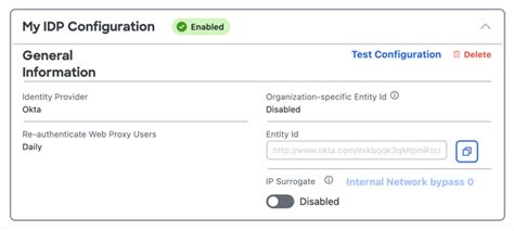 Test Saml Identity Provider Integration