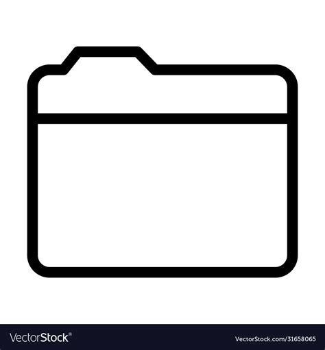 Interface User Ui Concept Document Folder Icon Vector Image