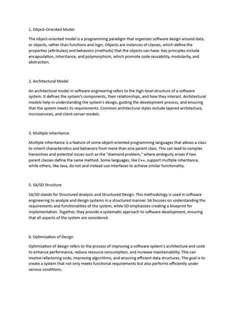 Oosd Questions Pdf Method Computer Programming Inheritance Object Oriented Programming