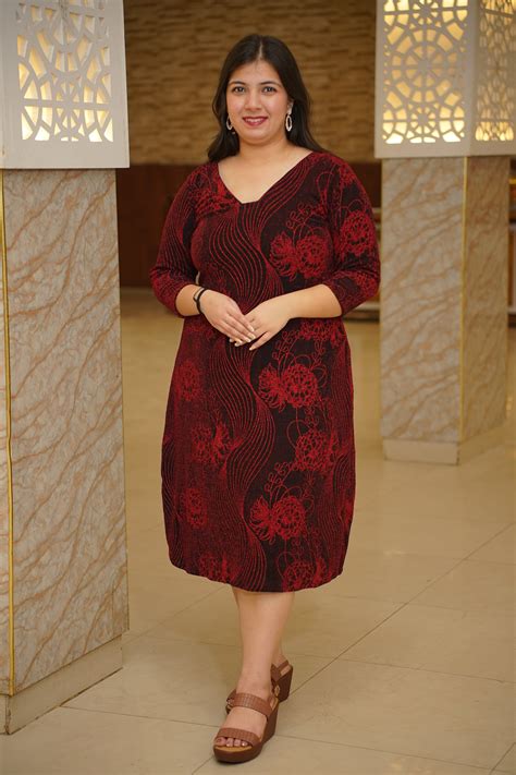 Crimson Dusk Cocktail Calf Dress Apella