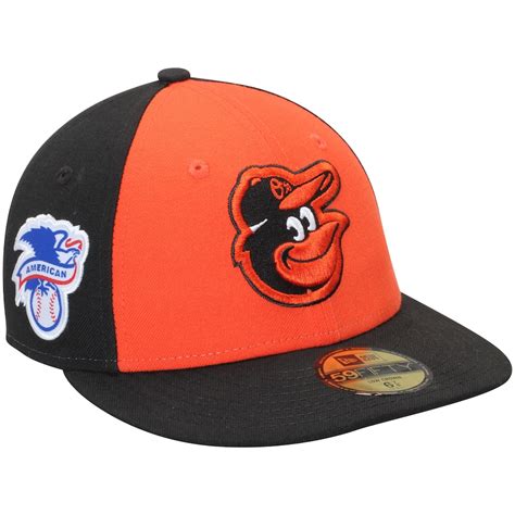Mens Orangeblack New Era Baltimore Orioles 2 Tone Patched Low Profile
