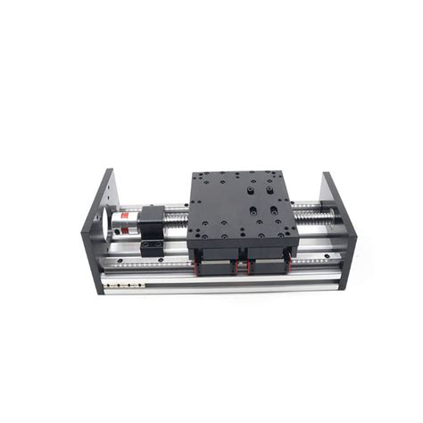 Double Linear Sliding Guide Rail Module Xyz Table Ballscrew And SBR For Engraving Motor