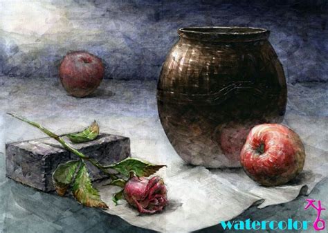 수채화정물수채화 수채화 그림 정물회화