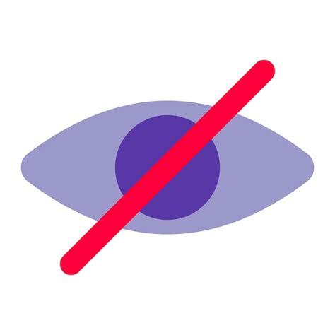 ocultar el icono vector premium