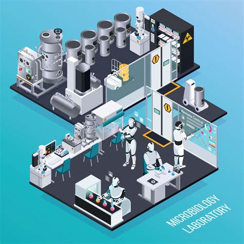 Robot Isometric Professions Concept Vector Illustration 2940352 Vector