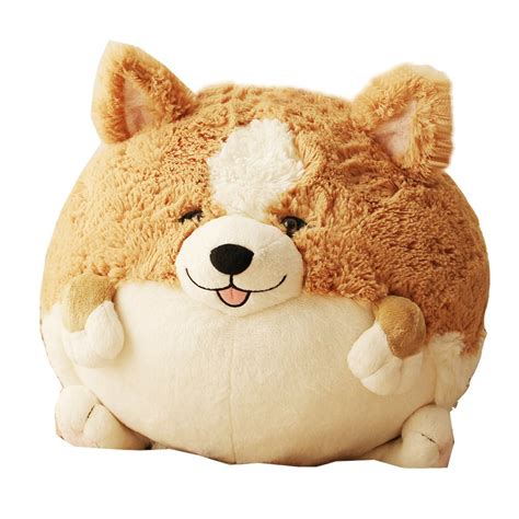 Мягкая игрушка, собака "Корги круглая", 50 см. - купить с доставкой по ...