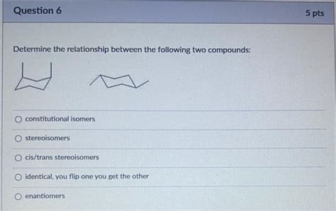 solved question 6 5 pts determine the relationship between