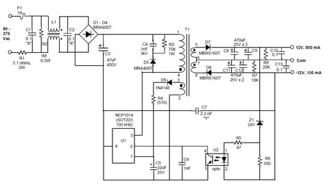 8W 12V 12V AC To DC Multi Output Power Supply Datasheets Com