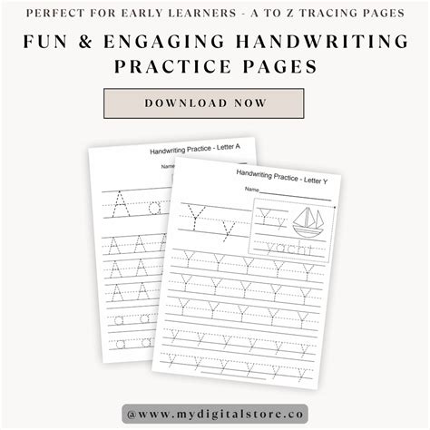 Alphabet Handwriting Practice Worksheets Fun And Educational Tracing