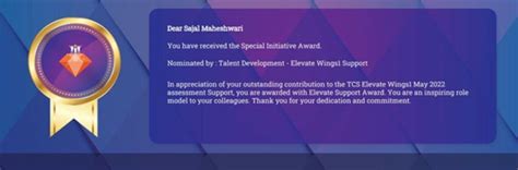 sajal maheshwari on linkedin tcs tcsgems rewardsandrecognition