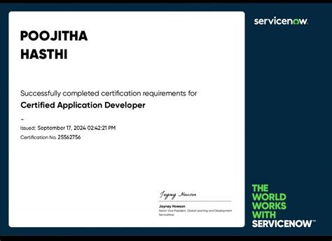 Poojitha Hasthi On Linkedin Connections Servicenow Certifiedapplicationdeveloper