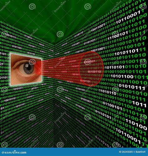 Spyware Eye Scanning Binary Code Stock Image Image Of Data Cybernetic 26243285