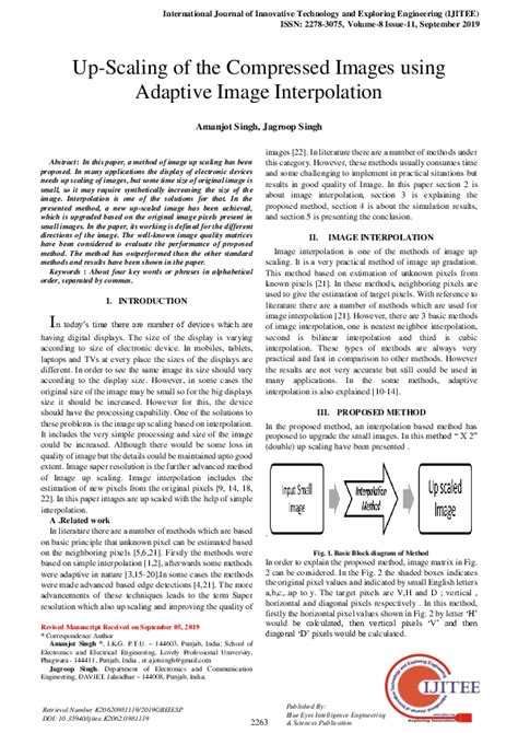 pdf up scaling of the compressed images using adaptive image