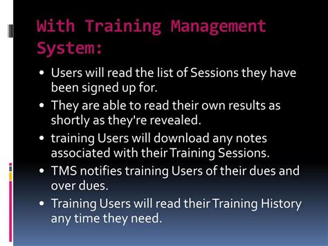 Ppt Training Management System Powerpoint Presentation Free Download